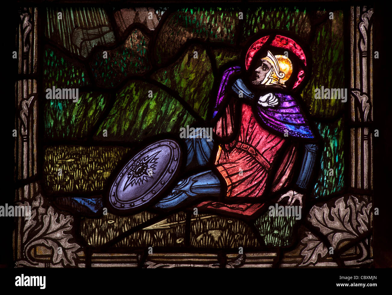 Harry Clarke window, All Saints Church, Bedworth, Warwickshire, England ...