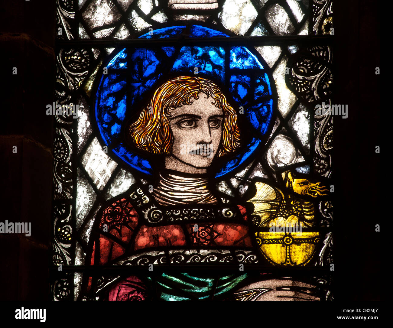 Harry Clarke window, All Saints Church, Bedworth, Warwickshire, England ...