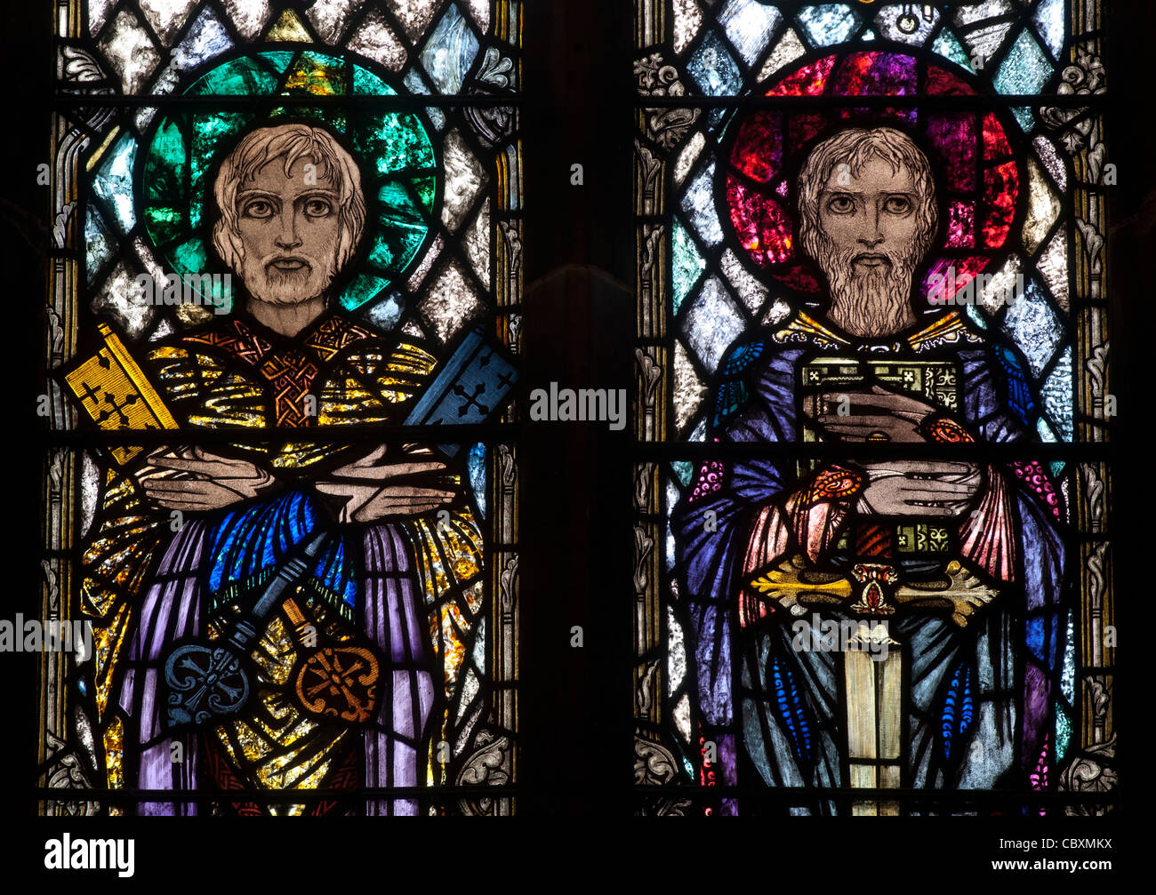 Harry Clarke window, All Saints Church, Bedworth, Warwickshire, England ...