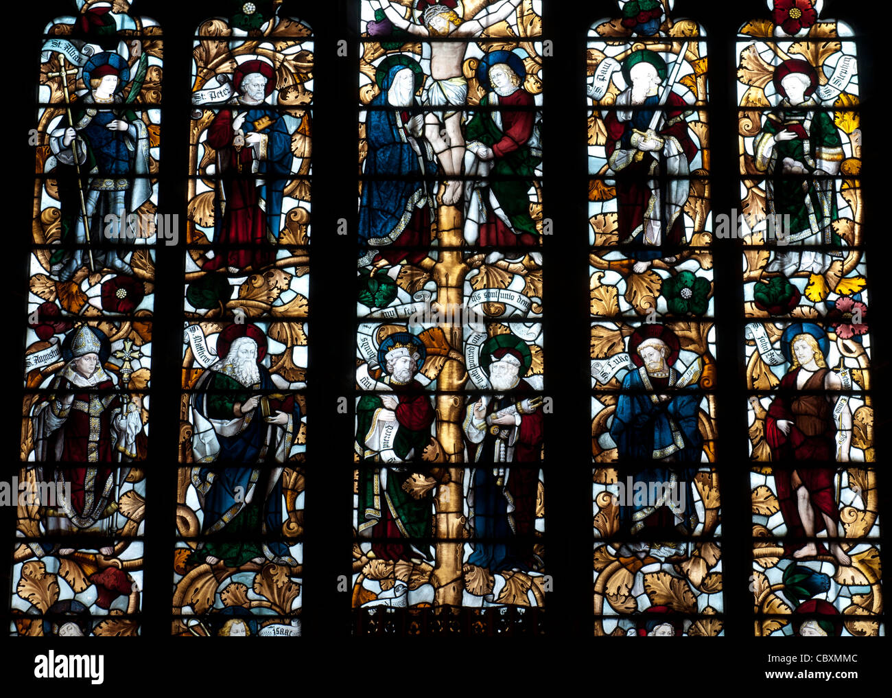 The East Window, All Saints Church, Bedworth, Warwickshire, England, UK ...