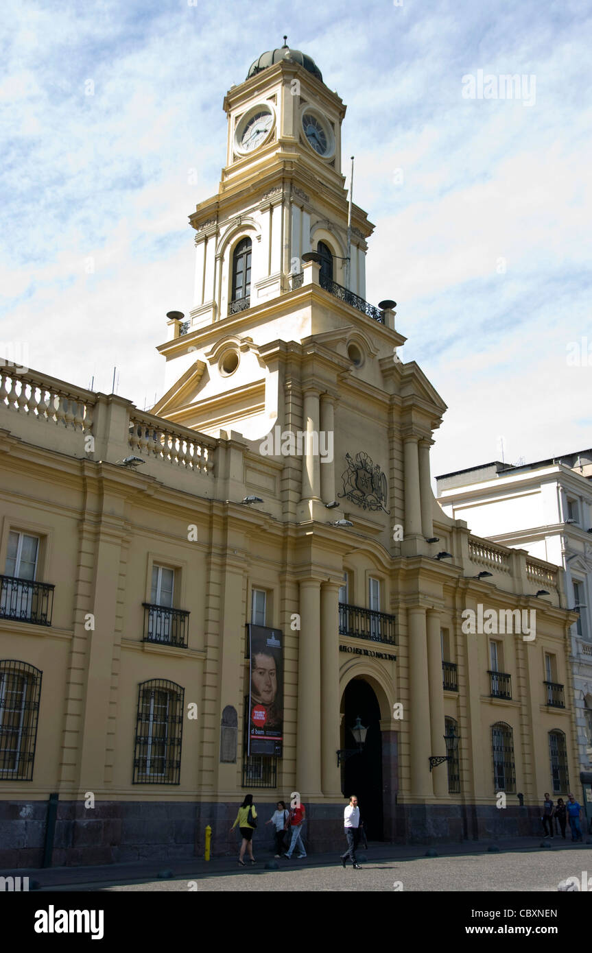 Santiago de Chile. National Museum of History. Facade Stock Photo - Alamy