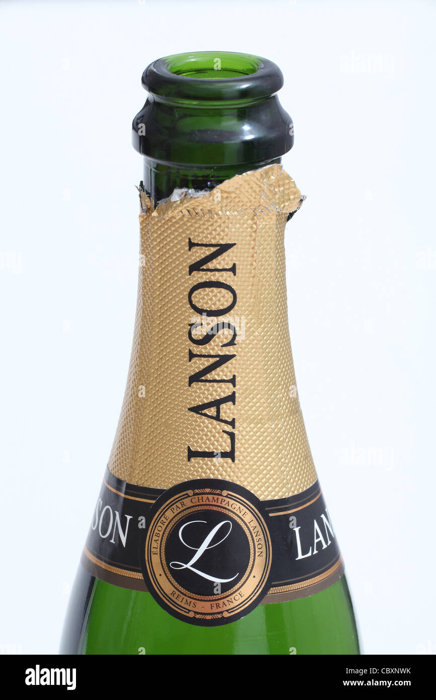 Lanson Champagne bottle Stock Photo - Alamy