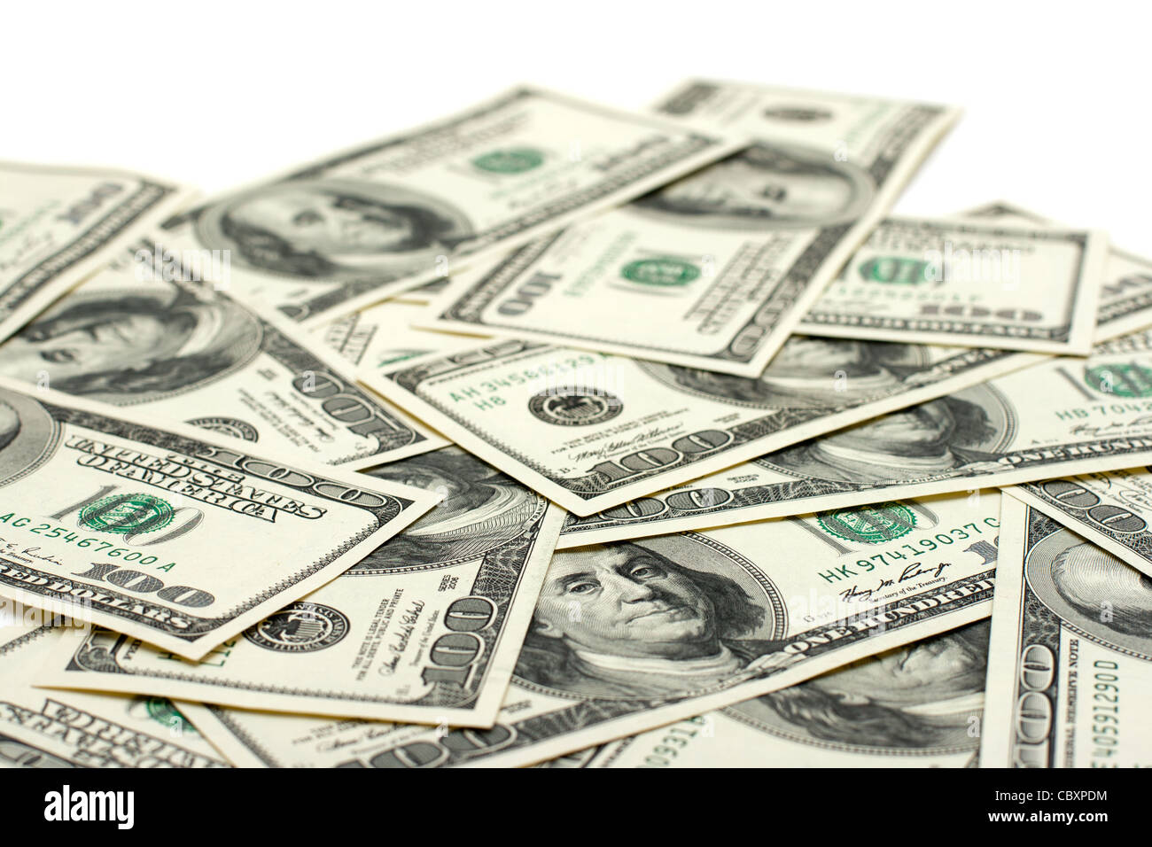 stack of one hundred dollar bills U.S Stock Photo - Alamy