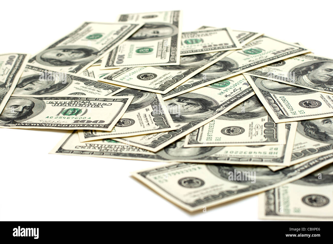 stack of one hundred dollar bills U.S Stock Photo - Alamy