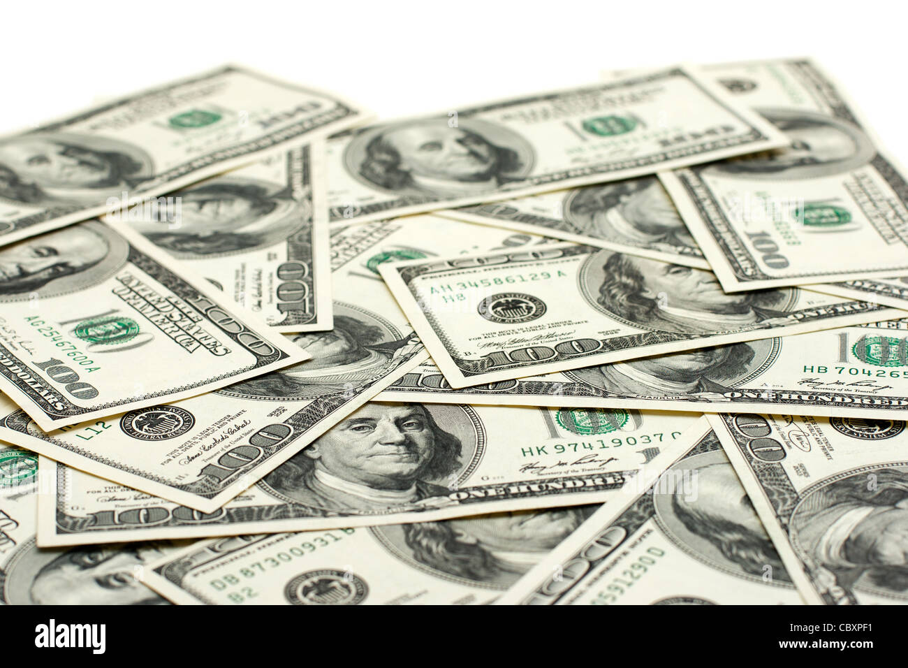 stack of one hundred dollar bills U.S Stock Photo - Alamy