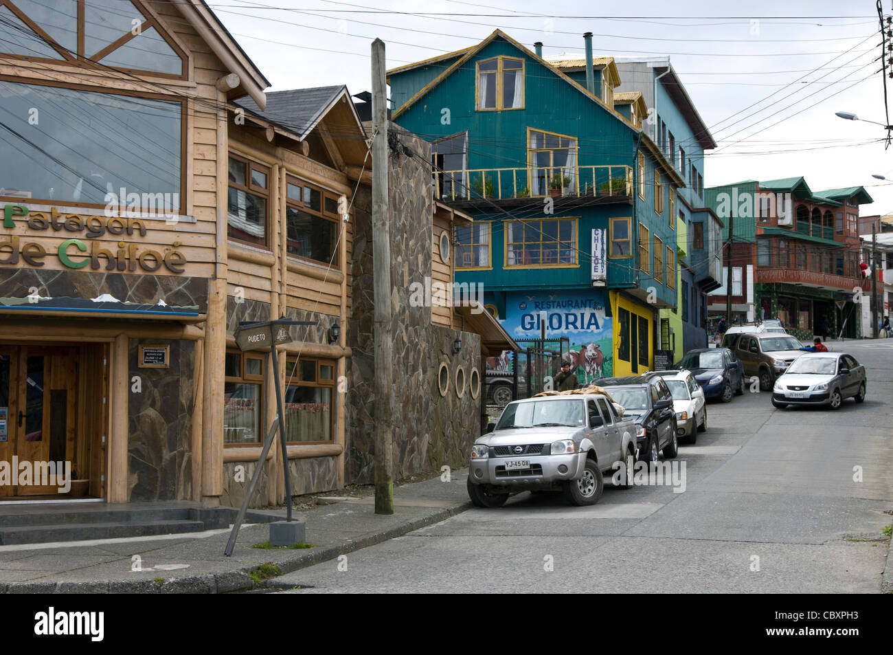 Chile. Chiloe island. Ancud Stock Photo - Alamy