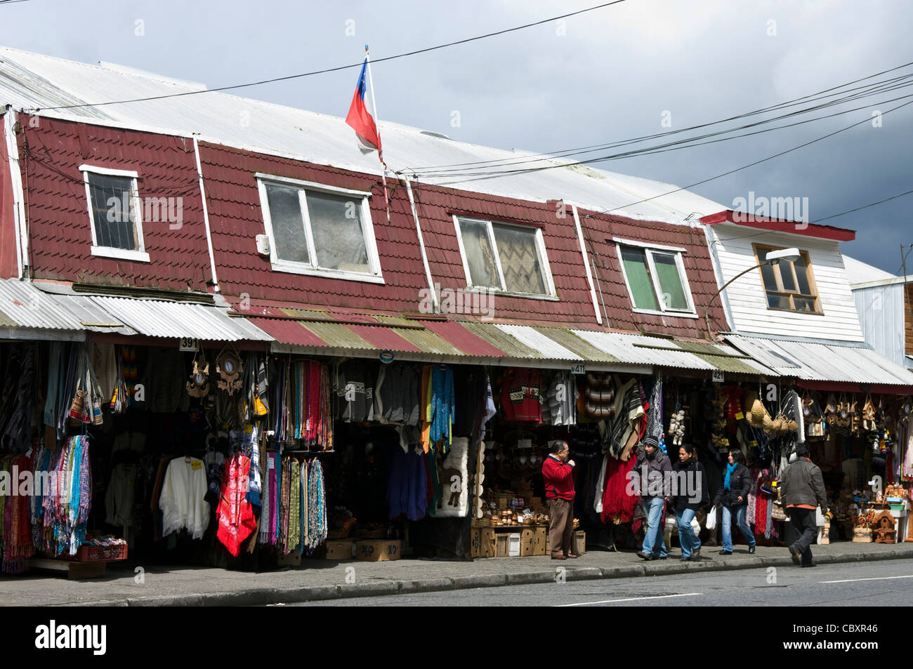 Chile. Puerto Montt city. Neighborhood of Angelmó. Lakes district Stock ...