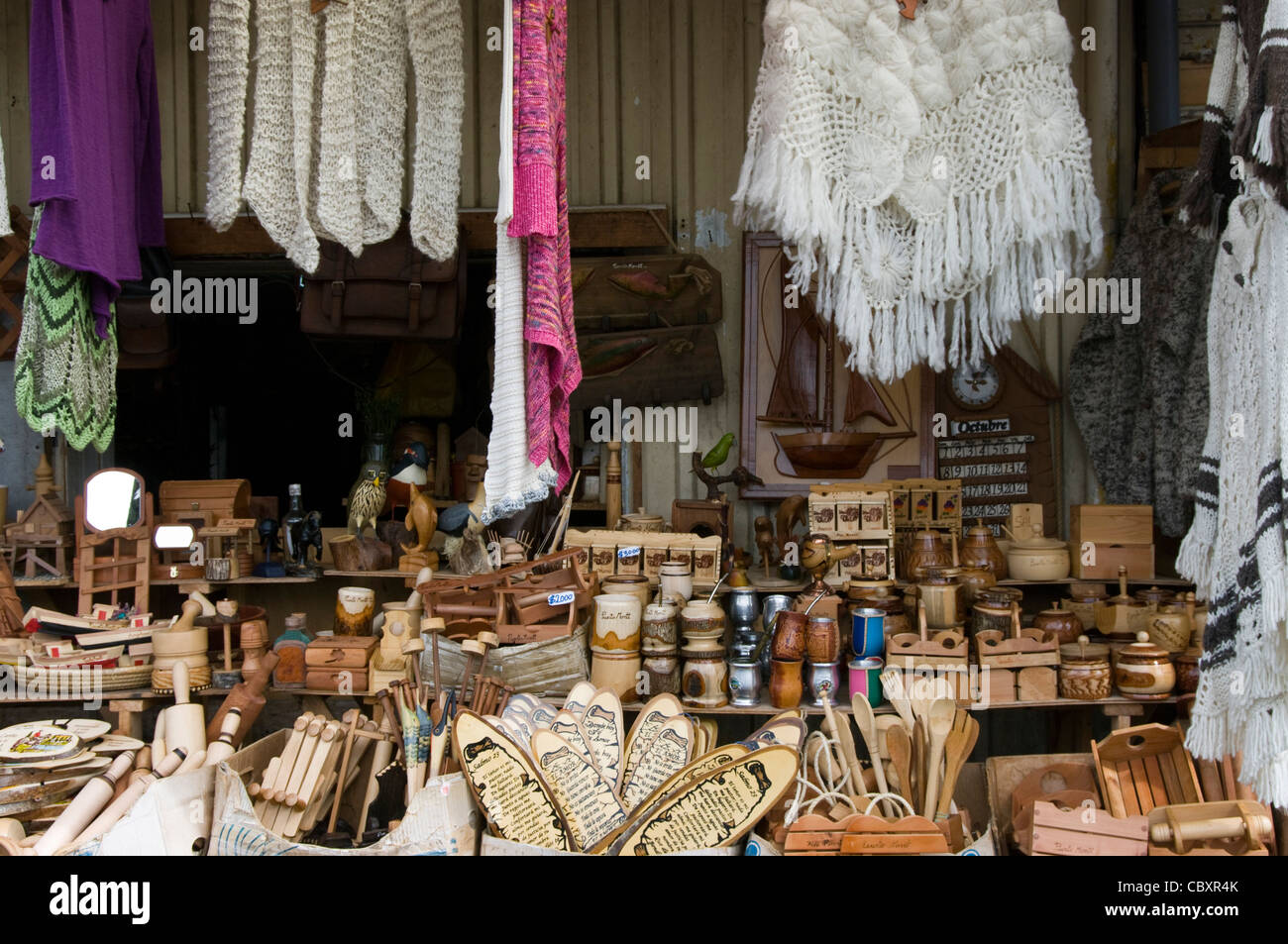 Chile. Puerto Montt city. Neighborhood of Angelmó. Lakes district Stock ...