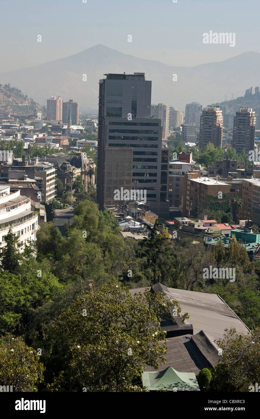 Santiago de Chile city. View of City Center Stock Photo - Alamy