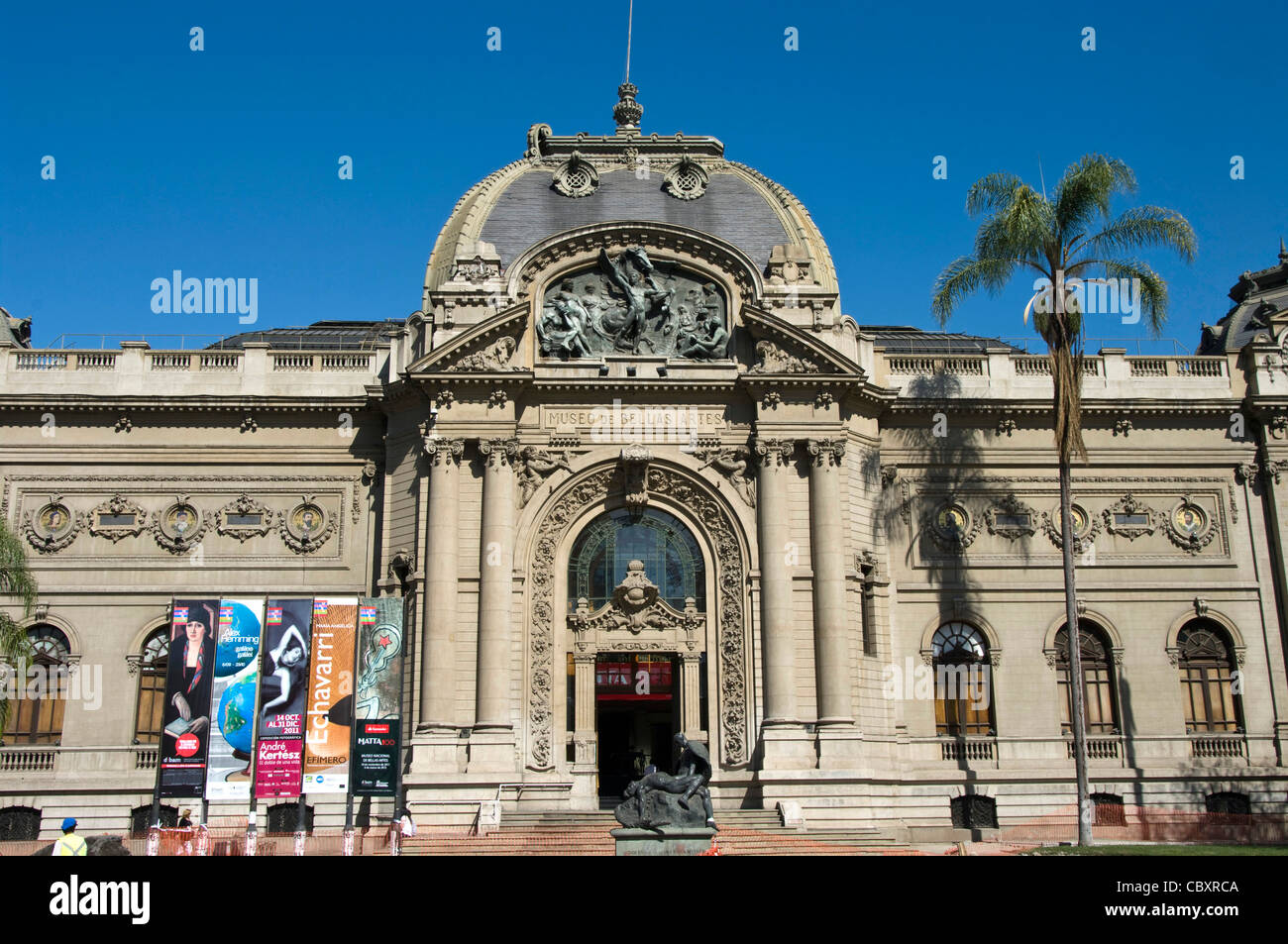 Santiago de Chile city. Palace of Fine Arts(Bellas Artes) museum Stock ...