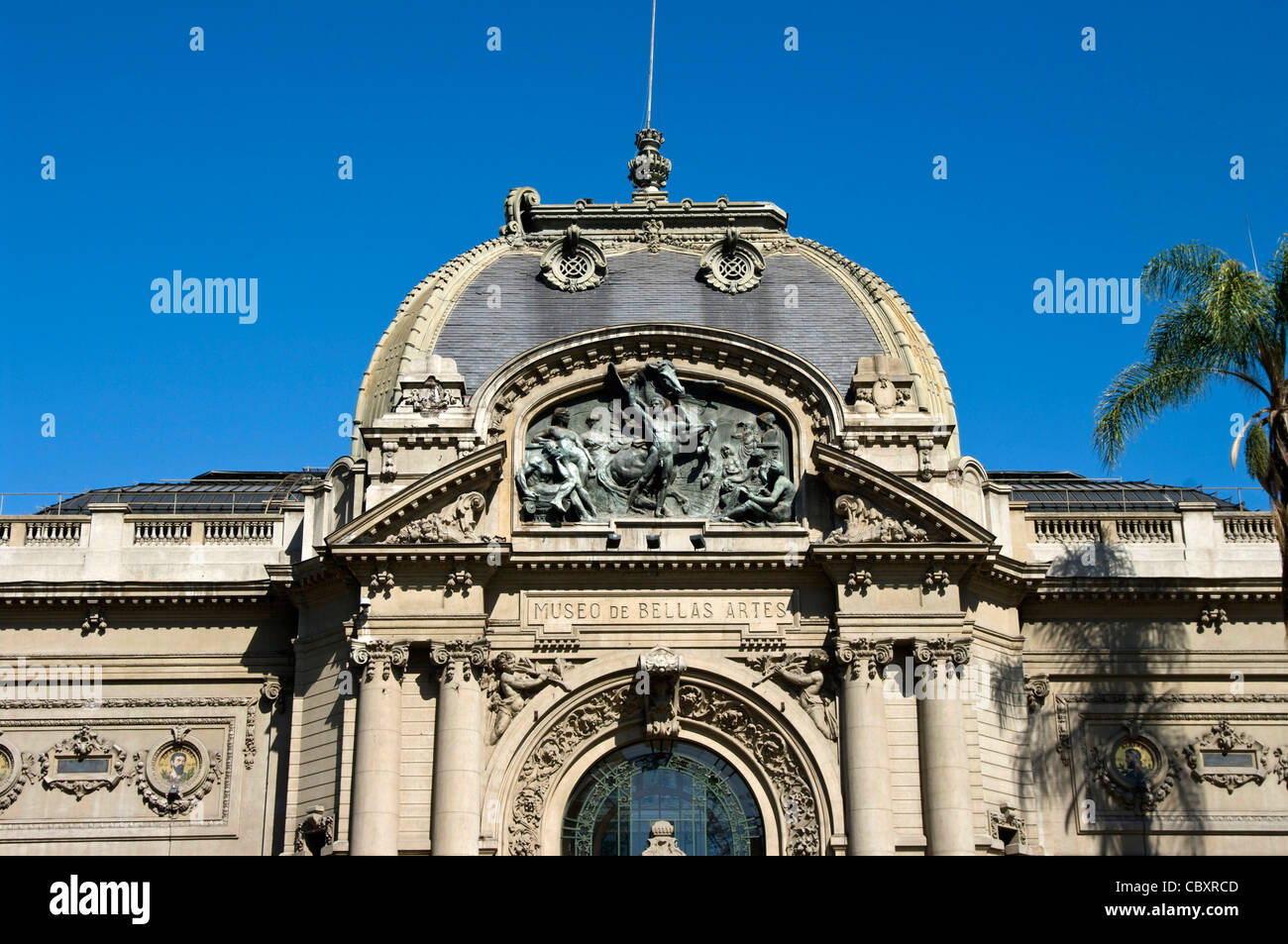 Santiago de Chile city. Palace of Fine Arts(Bellas Artes) museum Stock ...