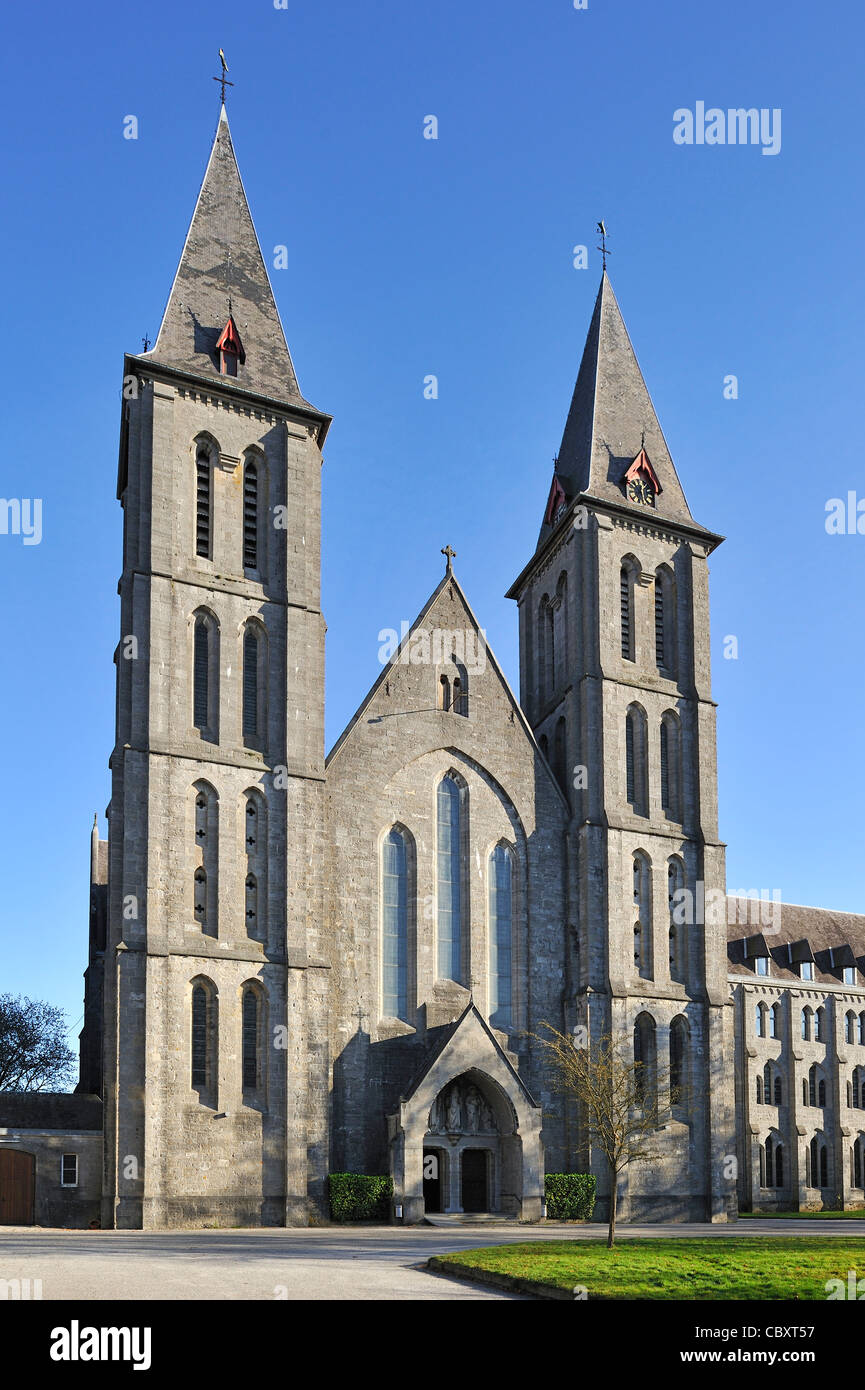 The Maredsous Abbey, a Benedictine monastery at Denée, Belgium Stock ...