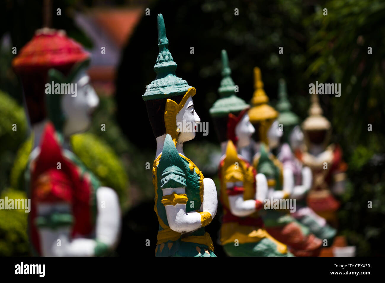 Deva in traditional Thai style decoration Stock Photo - Alamy