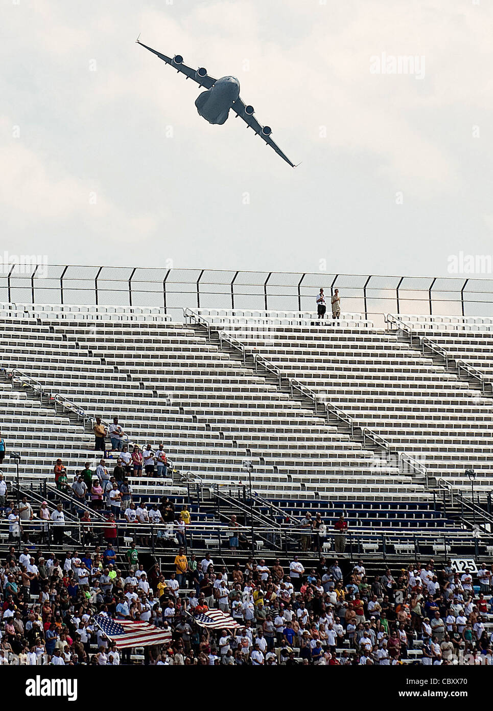 A C-17 Globemaster III performs a fly-over before the Heluva Good! 200 ...
