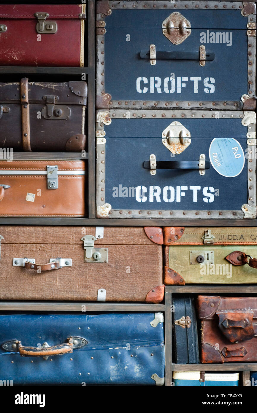 Old stack suitcases hi-res stock photography and images - Alamy