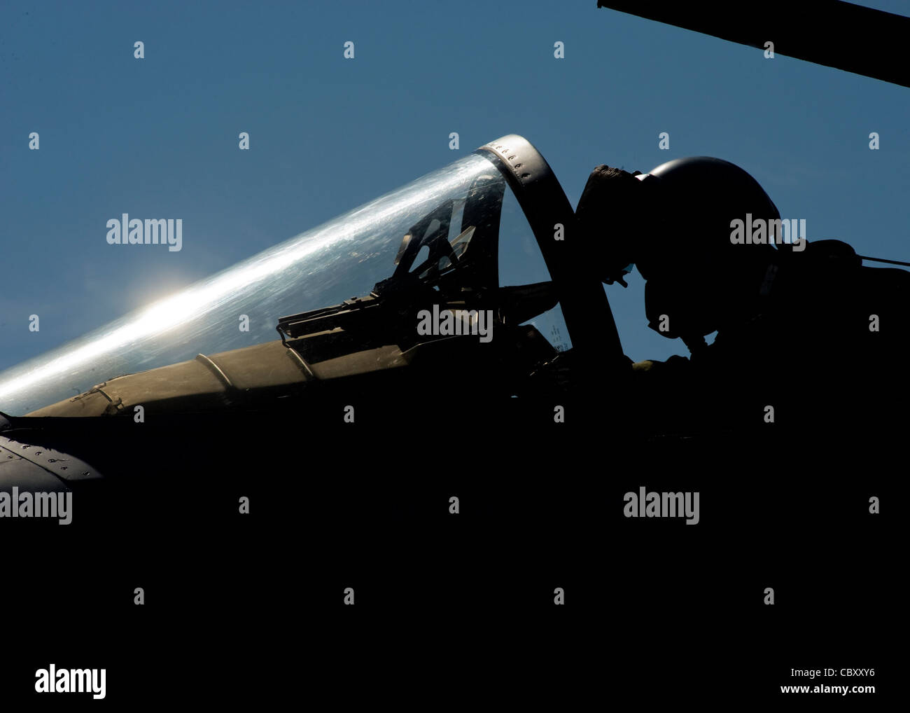 Capt. Mike Knutt from the 19th Fighter Squadron prepares for take-off ...