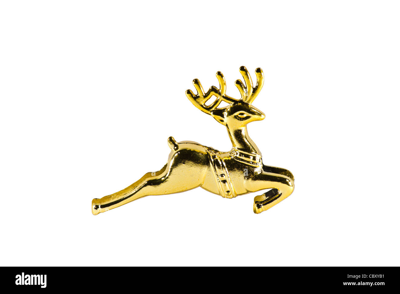 Christmas deer silver gold isolated hi-res stock photography and images ...