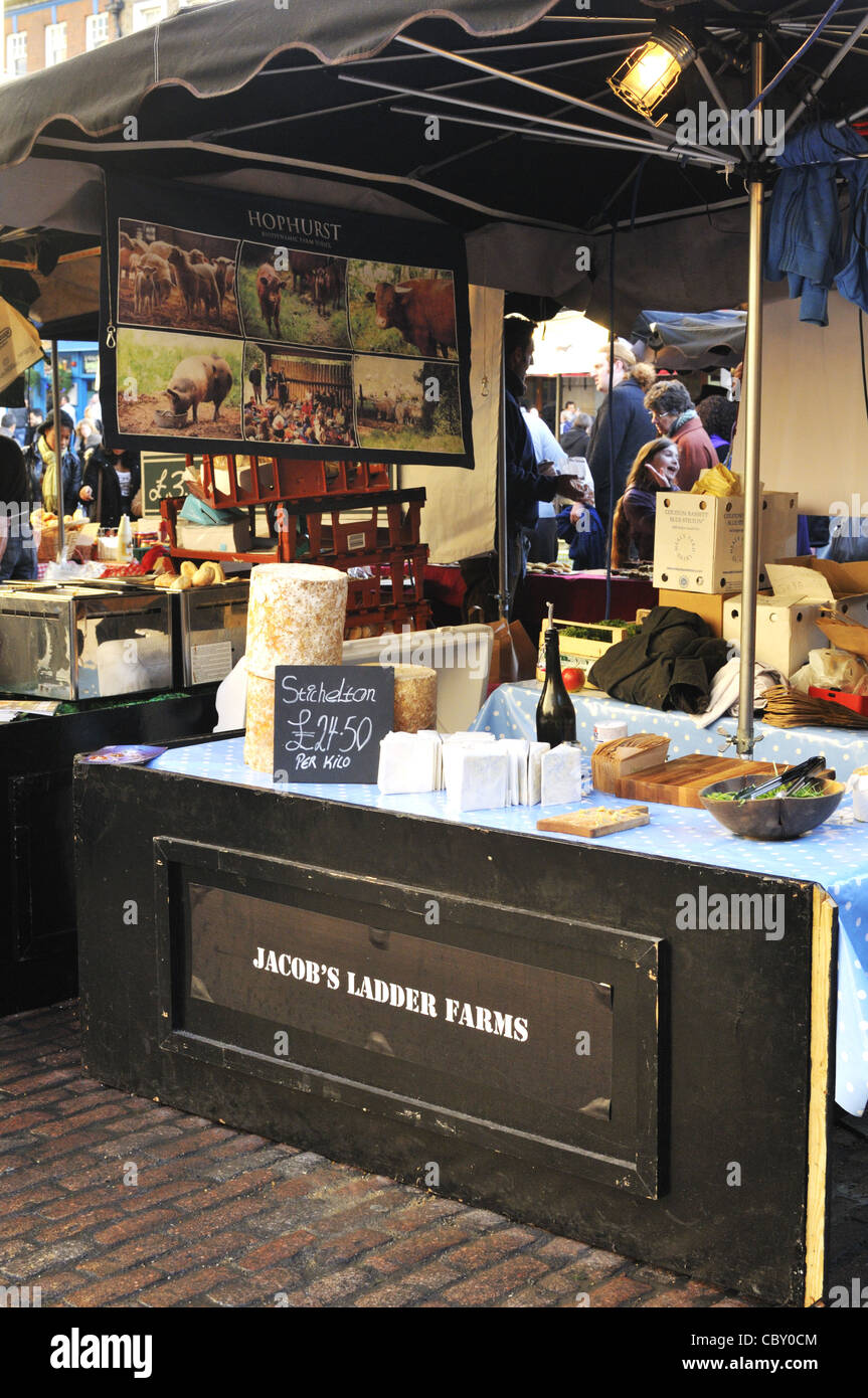 Covent Garden food market stall, London Stock Photo - Alamy
