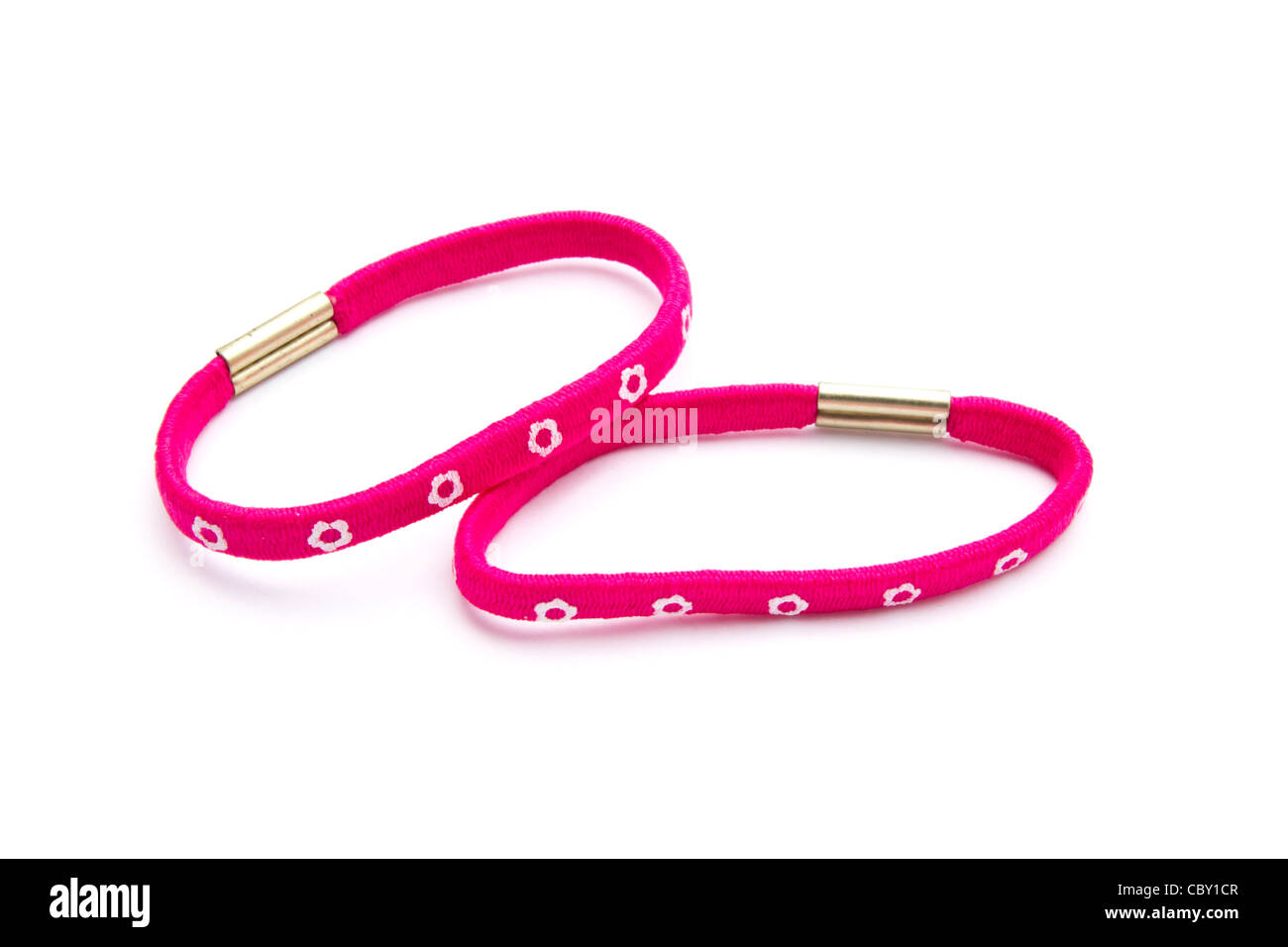 Beautiful rubber bands isolated on white background Stock Photo - Alamy