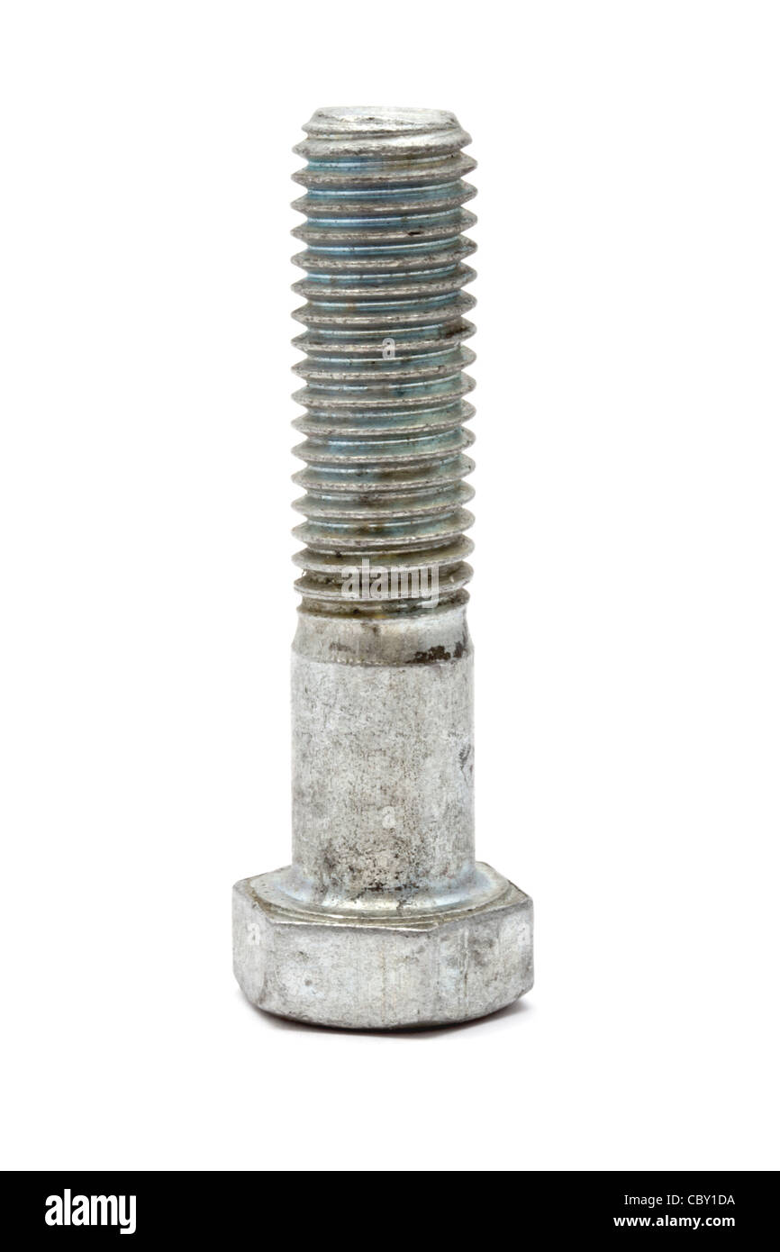 Big bolt isolated on white background Stock Photo - Alamy