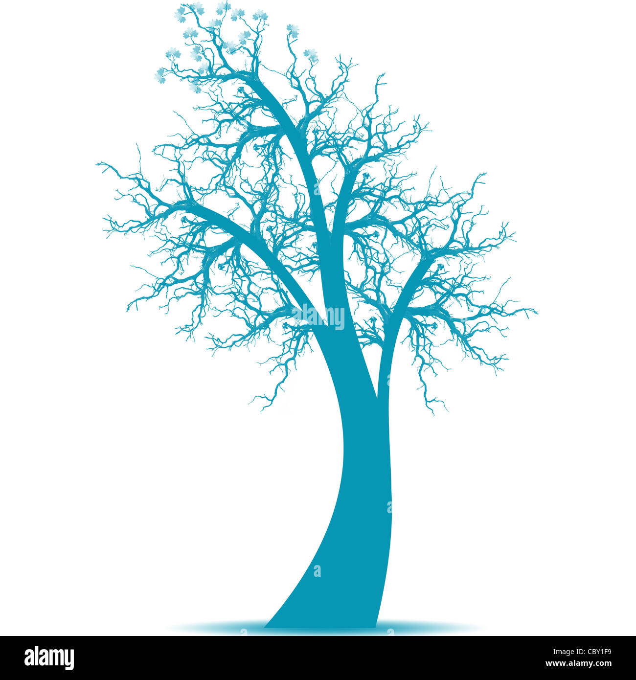 Beautiful art tree isolated on white background Stock Photo - Alamy