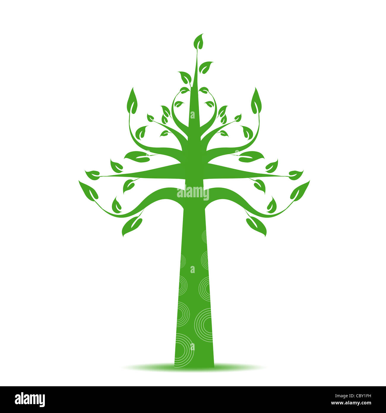 Beautiful art tree isolated on white background Stock Photo - Alamy
