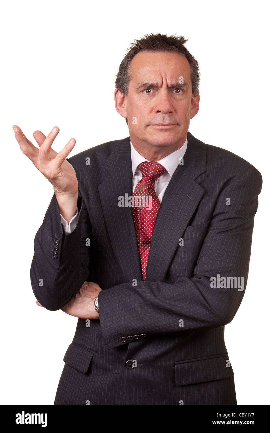 Angry man in suit hi-res stock photography and images - Alamy