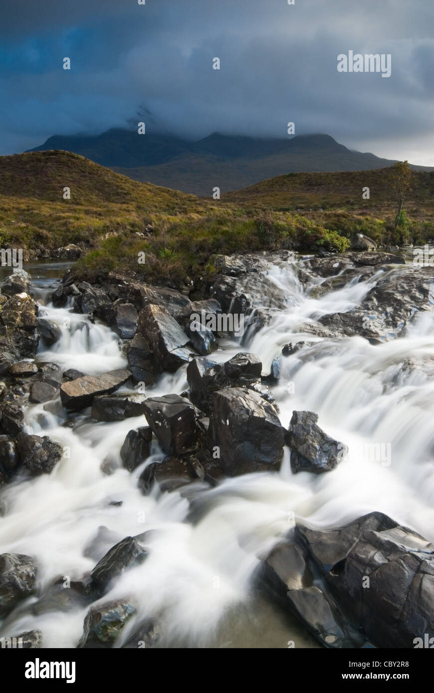 Waterfalls at Glen Sligachan - Isle of Skye Stock Photo - Alamy