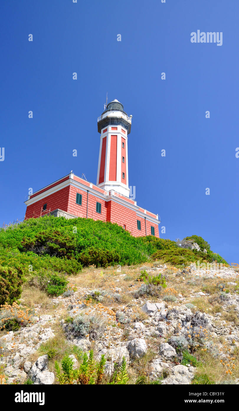 Punta Carena Lighthouse Capri Italy Stock Photo - Alamy