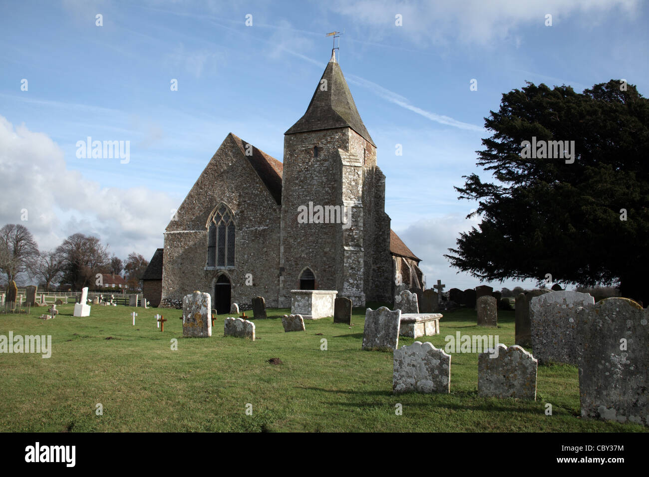 St Clement's Church, Old Romney, Kent Stock Photo - Alamy