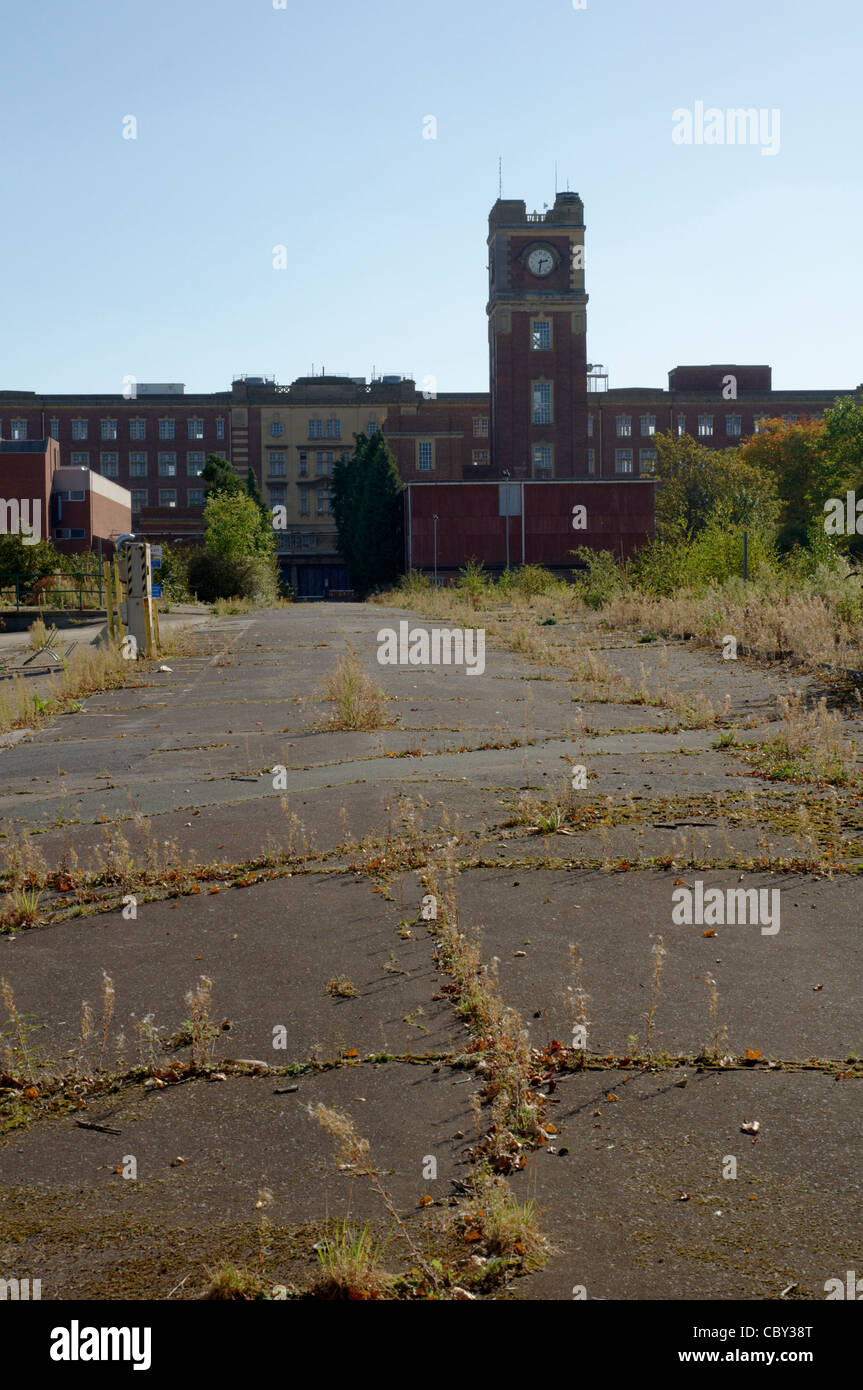 The overgrown entrance to the closed Terry's of York factory Stock ...