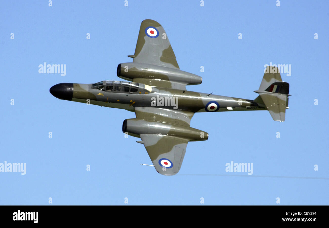 Gloster Meteor in flight Stock Photo - Alamy