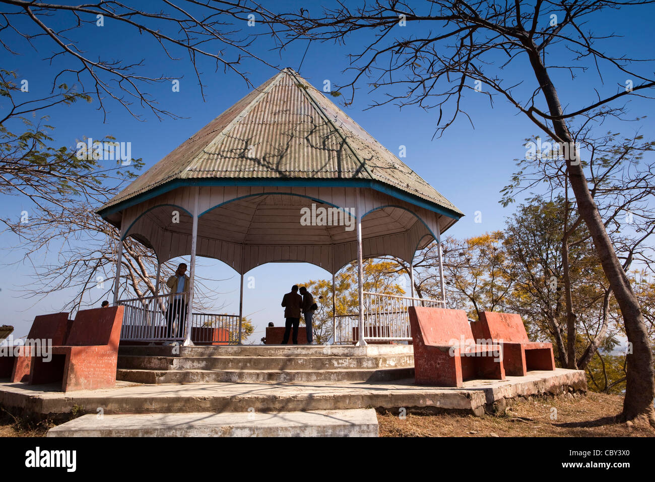 India, Manipur, Imphal, Loktak Lake, Sendra Island viewpoint Stock ...