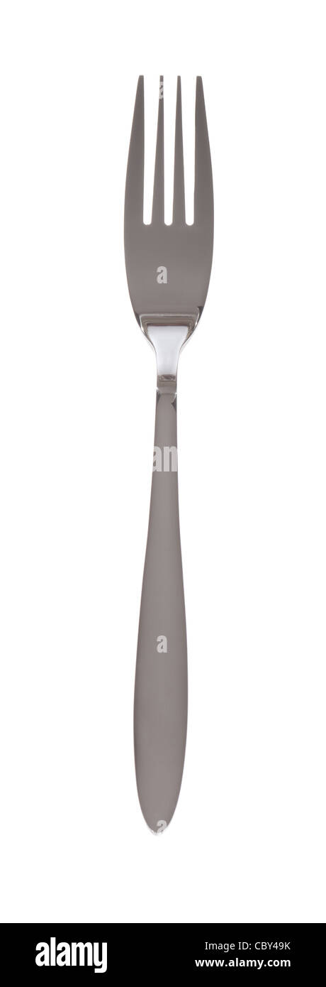 one fork photo on the white background Stock Photo - Alamy