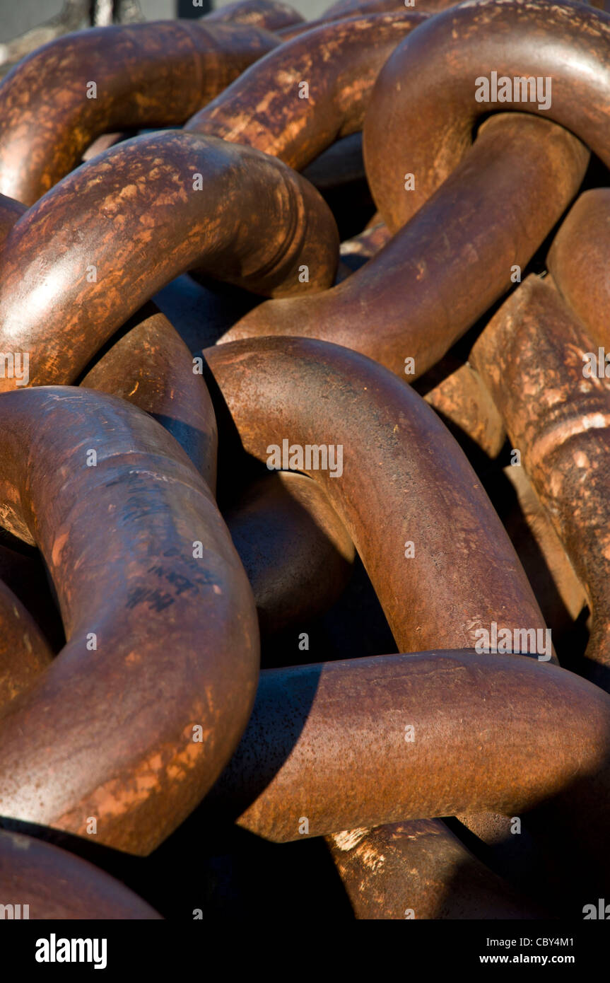 Iron Chain Heavy Anchor Stock Photos & Iron Chain Heavy Anchor Stock ...