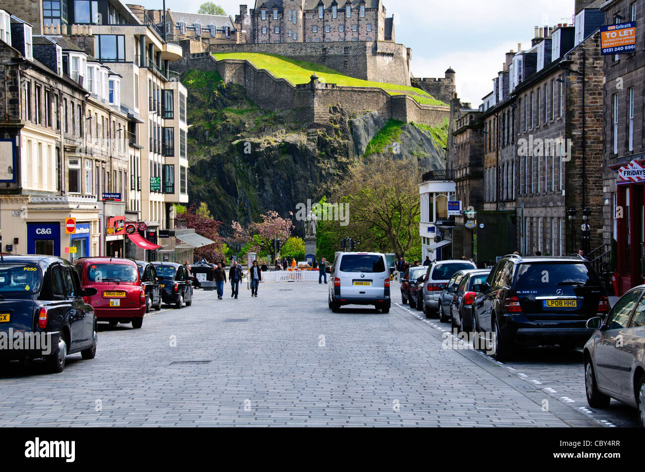 Castle Views of Princess Street, Edinburgh,Scotland Stock Photo - Alamy
