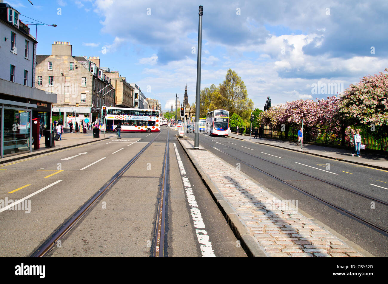 Princess Street,Springtime,adjacent to Princess Street Gardens ...