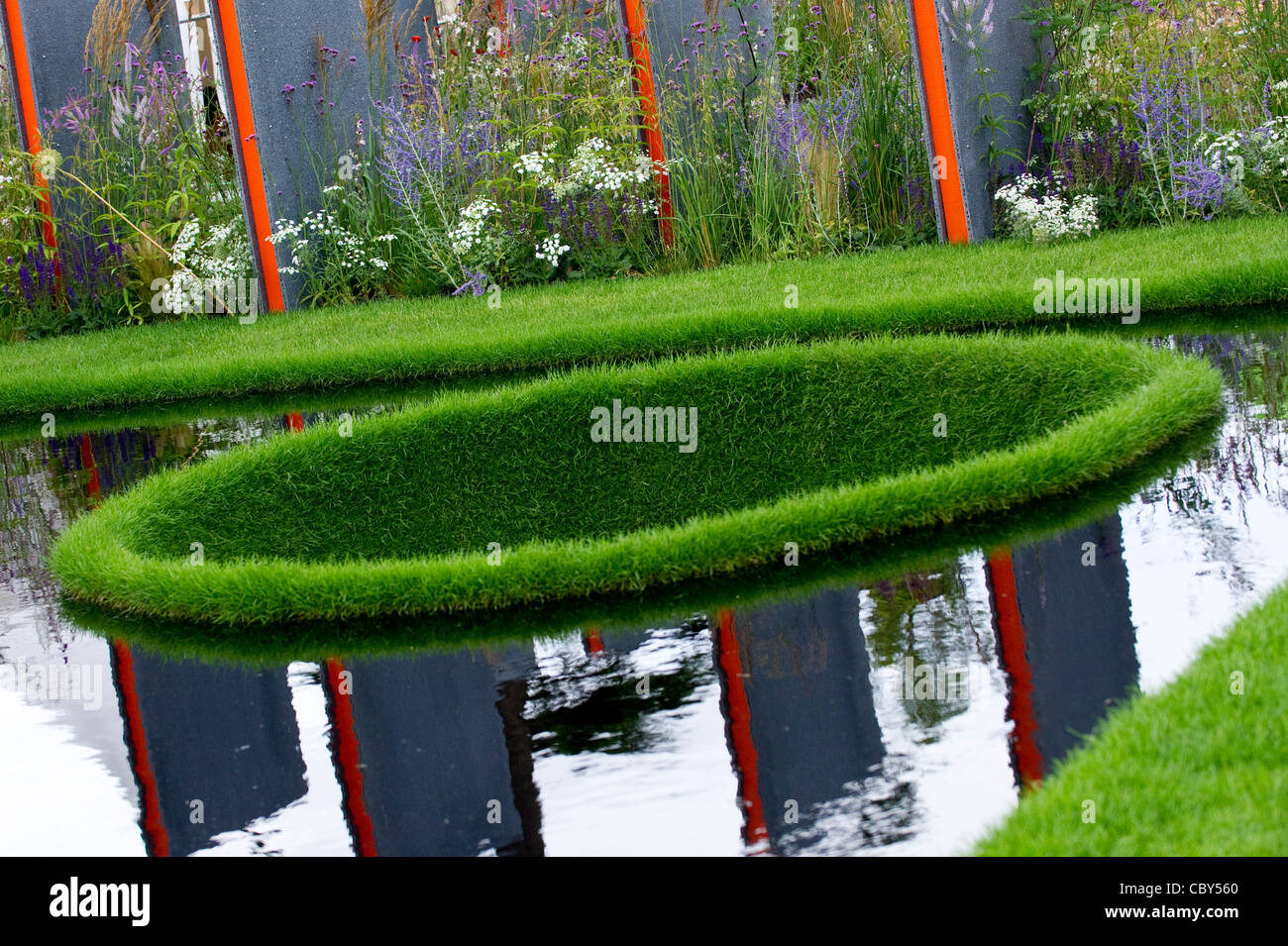 Garden Display at the Hampton Court Flower Show: "The World Vision ...