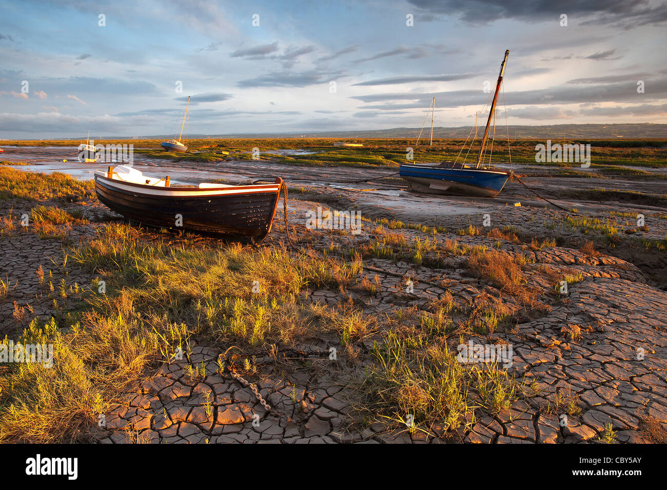 Old Boats Heswall The Wirral Cheshire Stock Photo - Alamy
