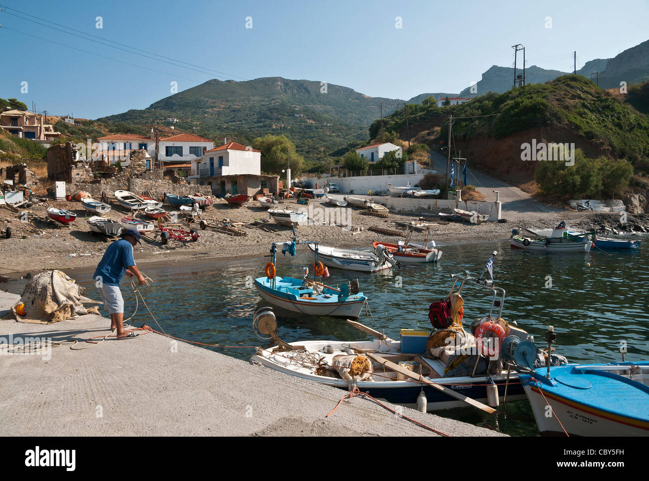 Greece peloponnese laconia vatika peninsula hi-res stock photography ...