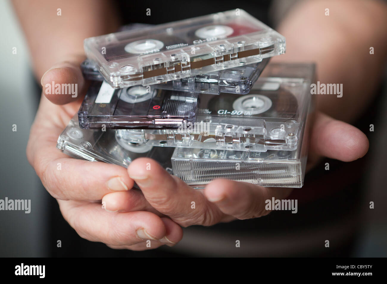 Old audio cassettes hi-res stock photography and images - Alamy