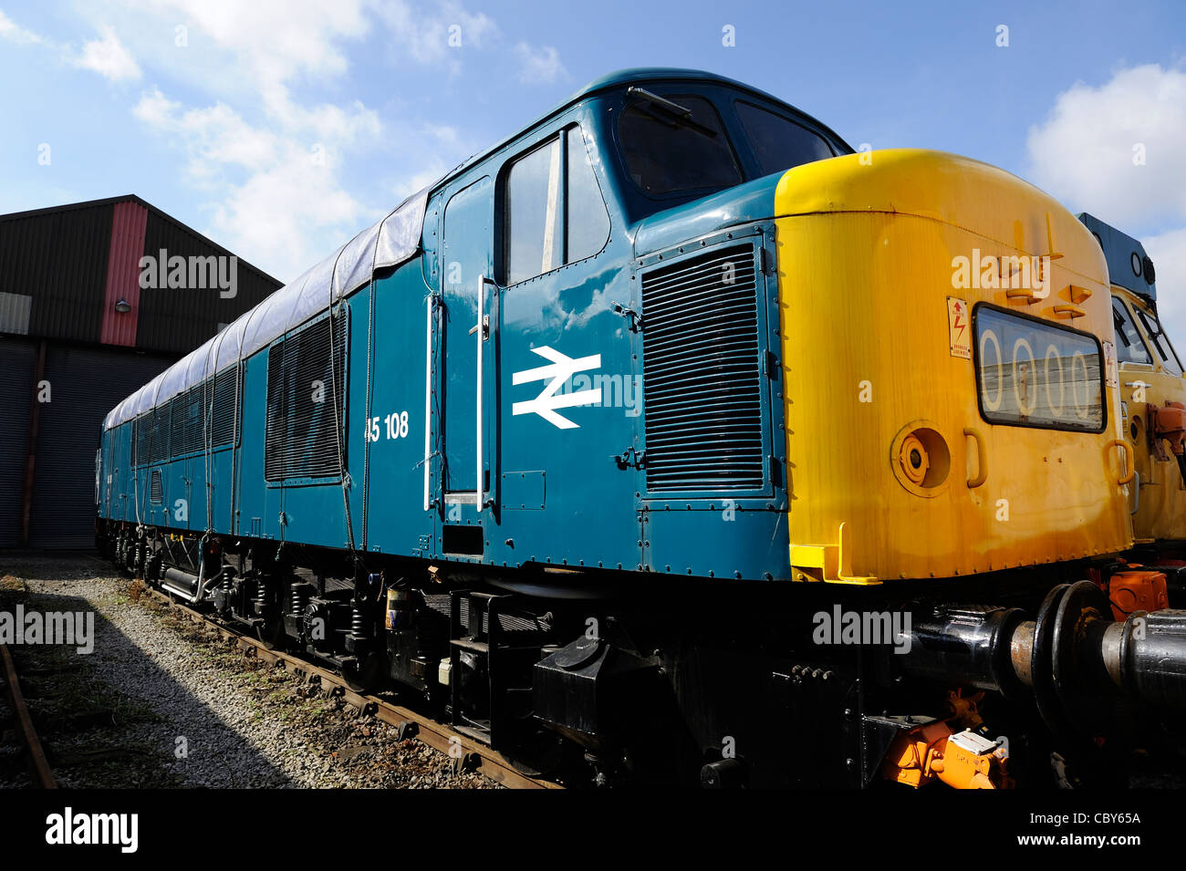 The British Rail Class 45 45108 on shed at the midland railway centre ...