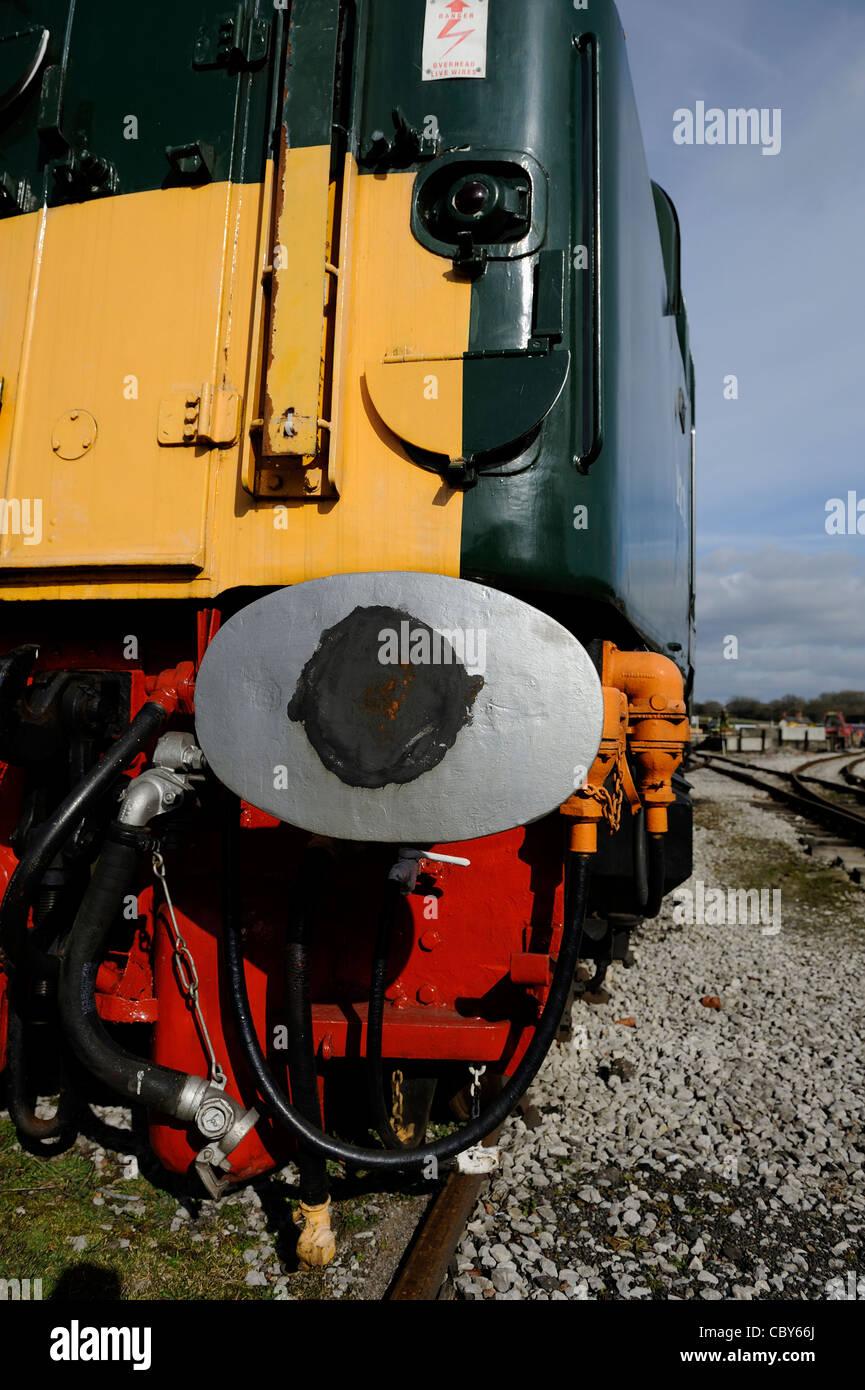 diesel locomotive buffer england uk Stock Photo - Alamy