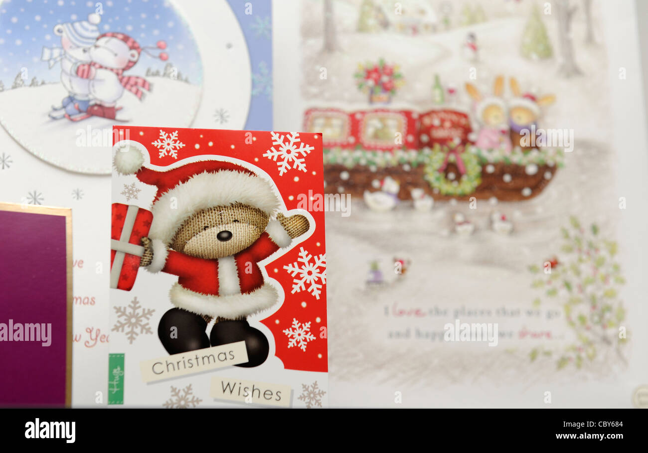 festive christmas cards Stock Photo - Alamy