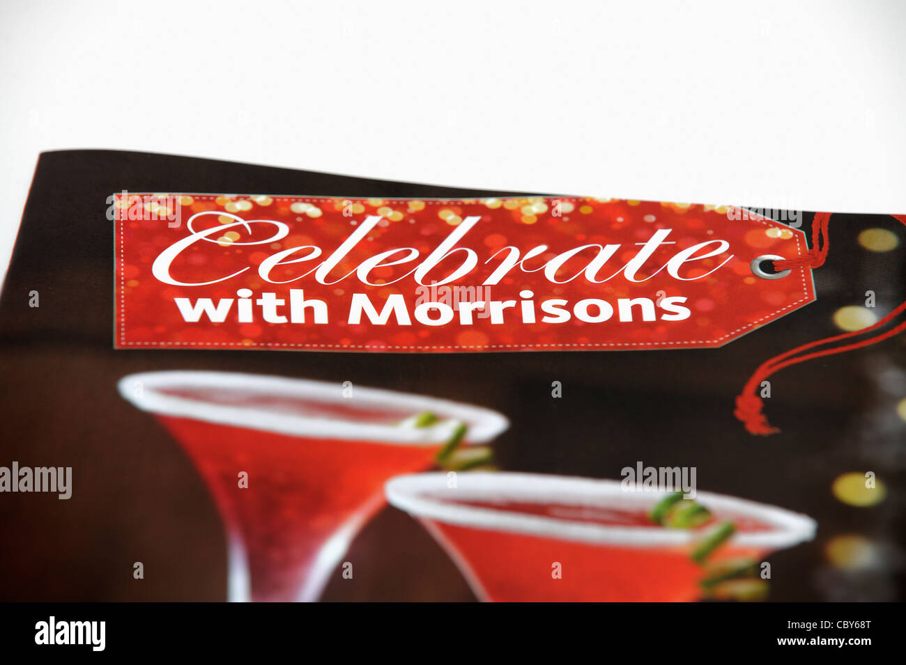 celebrate with morrisons promotional leaflet england uk Stock Photo - Alamy