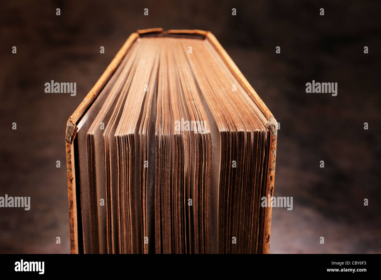 Old book with yellowed pages Stock Photo - Alamy