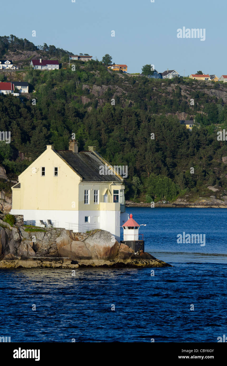 Norway, Bergen. Puddelfjorden just outside of Bergen. Typical ...