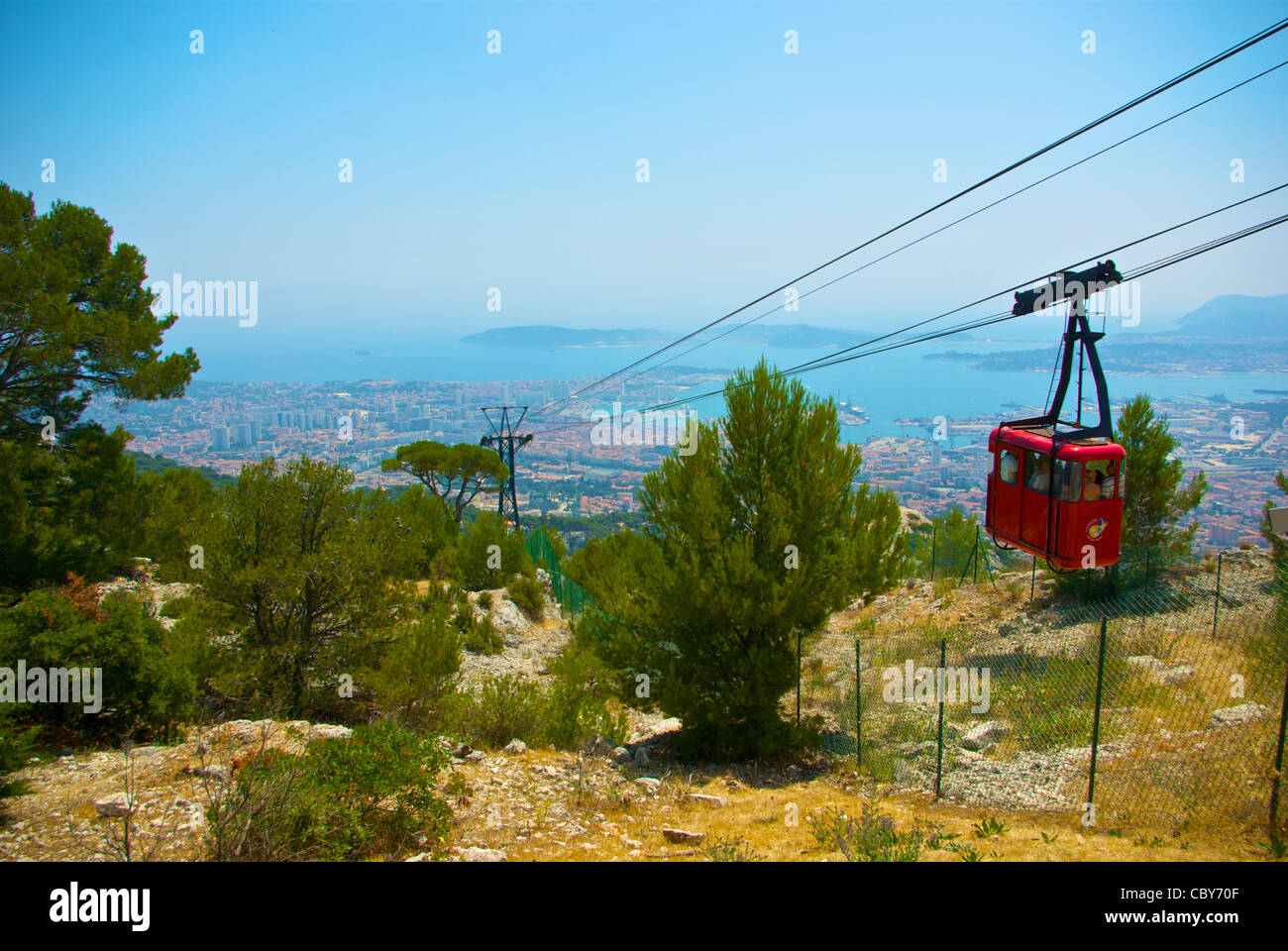 La Telepherique, Toulon Stock Photo - Alamy