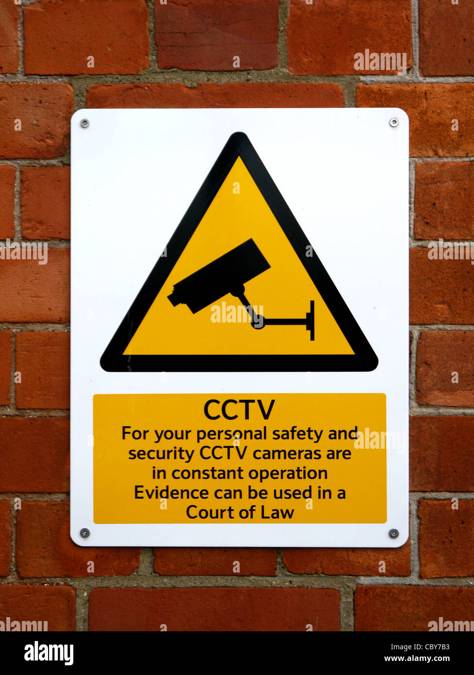 Closed circuit television warning sign hi-res stock photography and ...