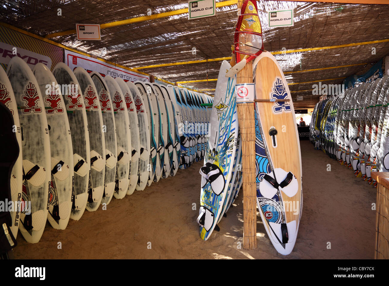 Surfboards racks on the beach hi-res stock photography and images - Alamy